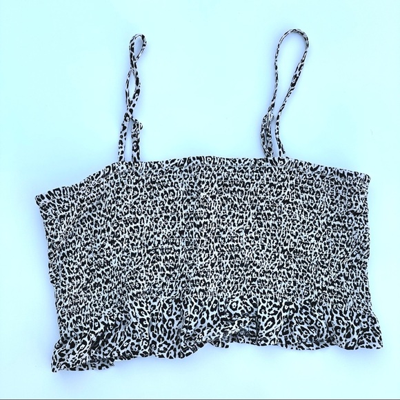 American Eagle Outfitters | Tops | American Eagle Cheetah Print Crop ...